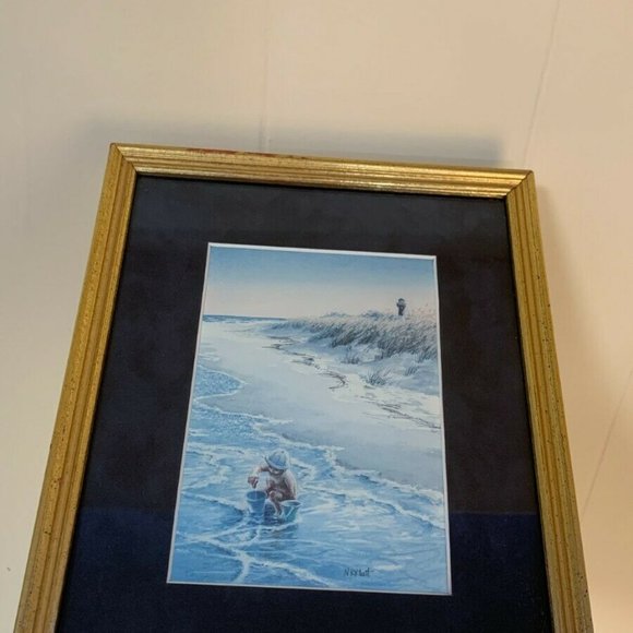 Nancy Ricker Rhett | Art | Nancy Ricker Rhett Child At Beach Watercolor ...